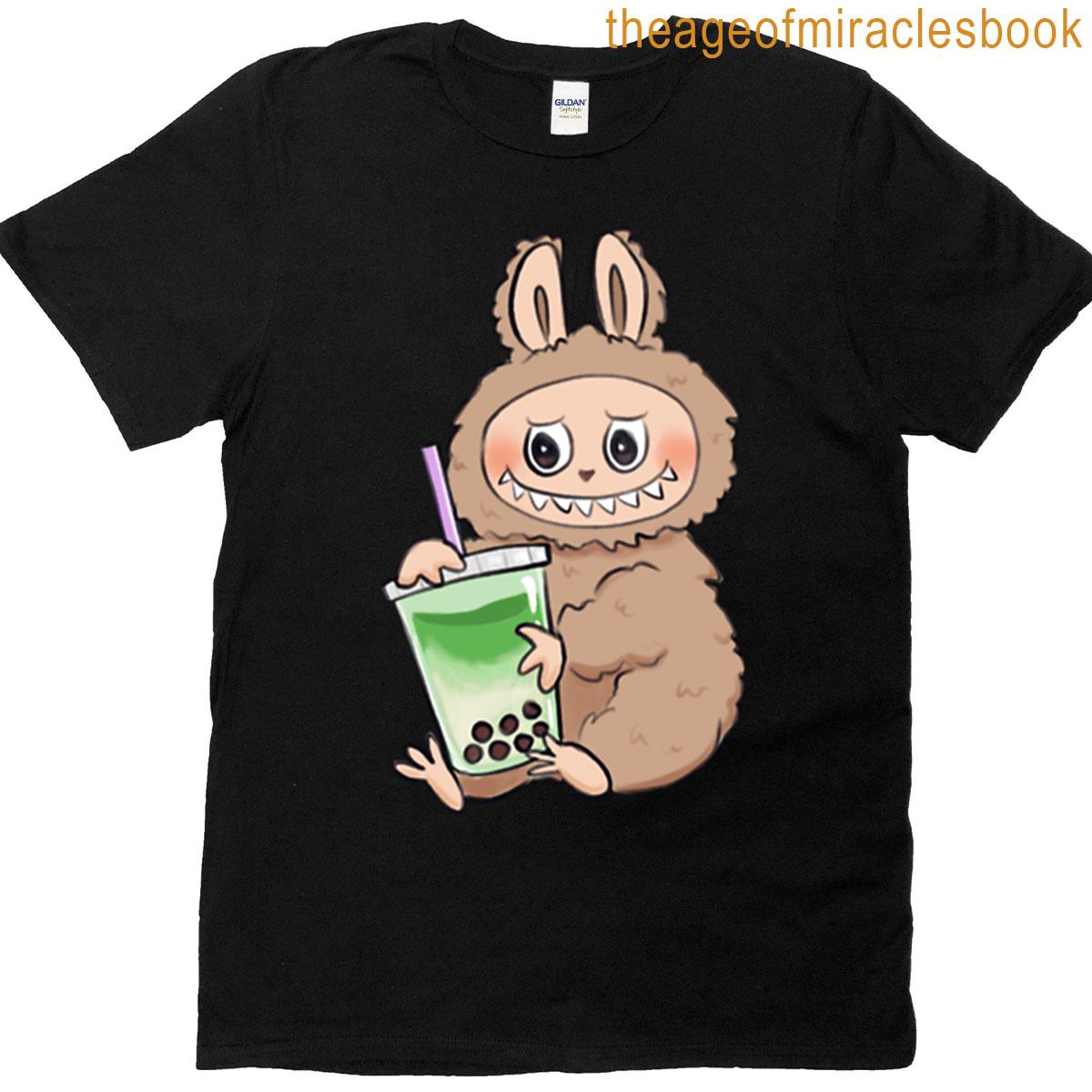 Toffee Labubu With Matcha Boba T-shirt