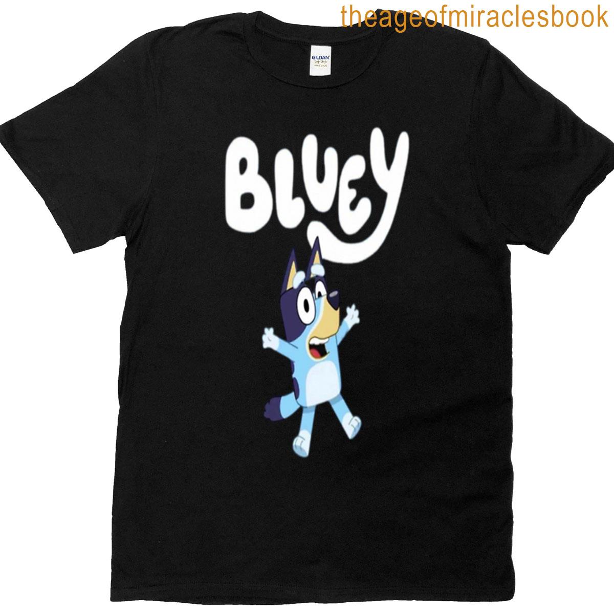 Bluey Logo And Character Playful Fan Art Design For Kids T-shirt