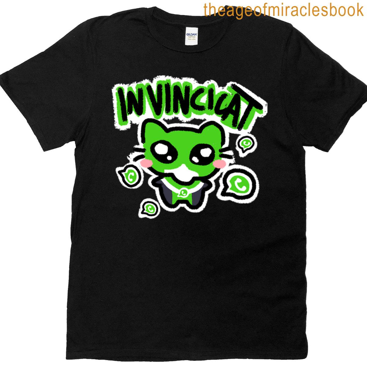 Invincible Cat Whatsapp Meme T-shirt