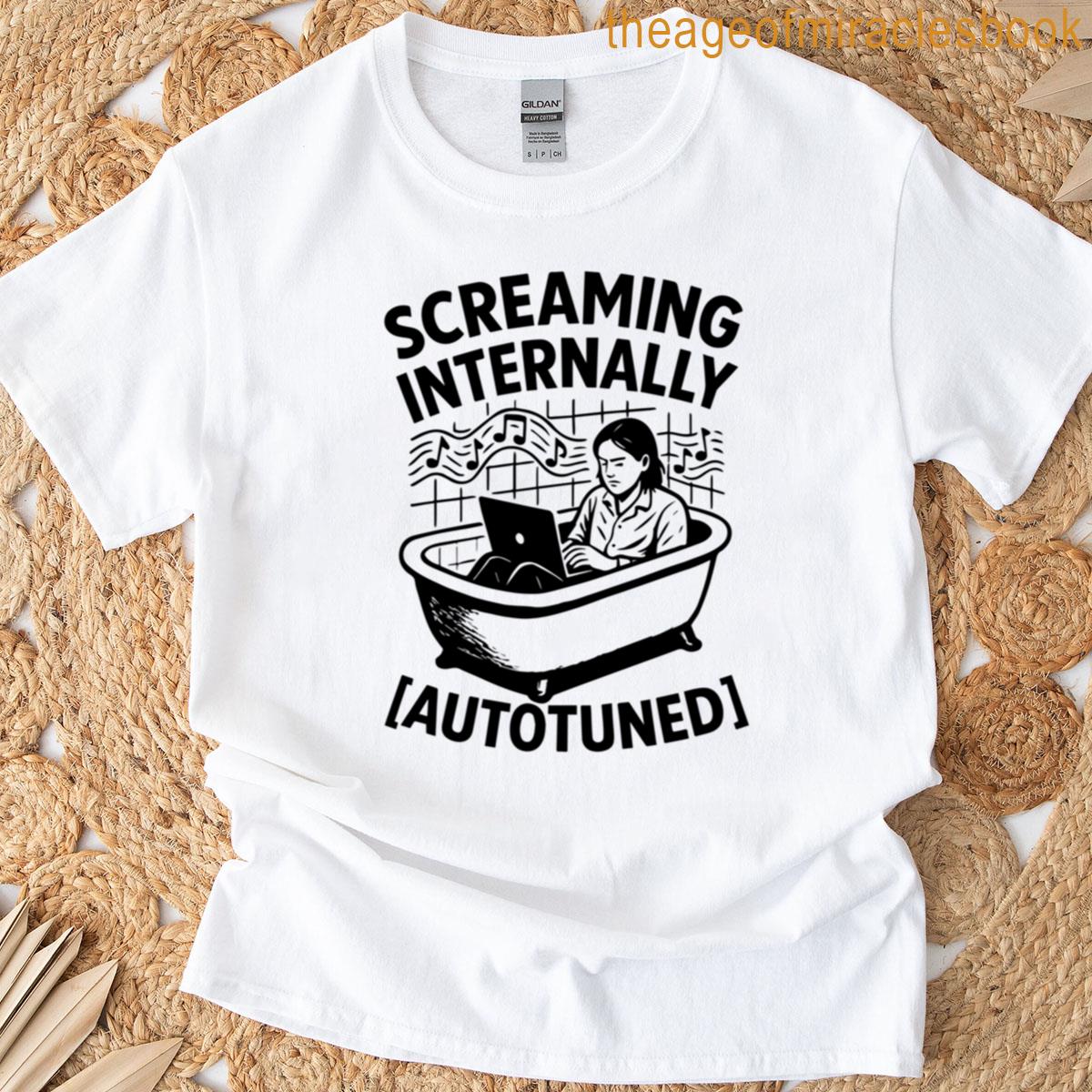 Screaming Internally Autotuned - Meme T-shirt