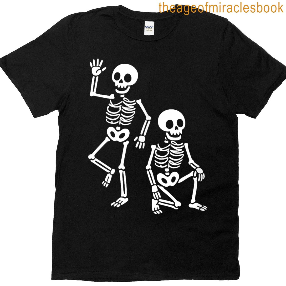 Subtle Party Skeletons Halloween Funny Spooky T-shirt