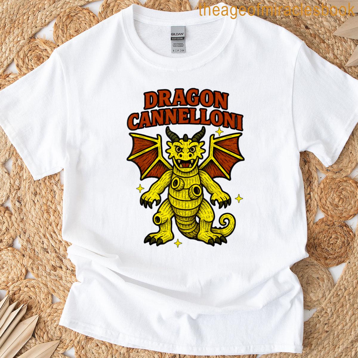 Dragon Cannelloni - Funny Italian Brainrot Pasta Kids Meme T-shirt