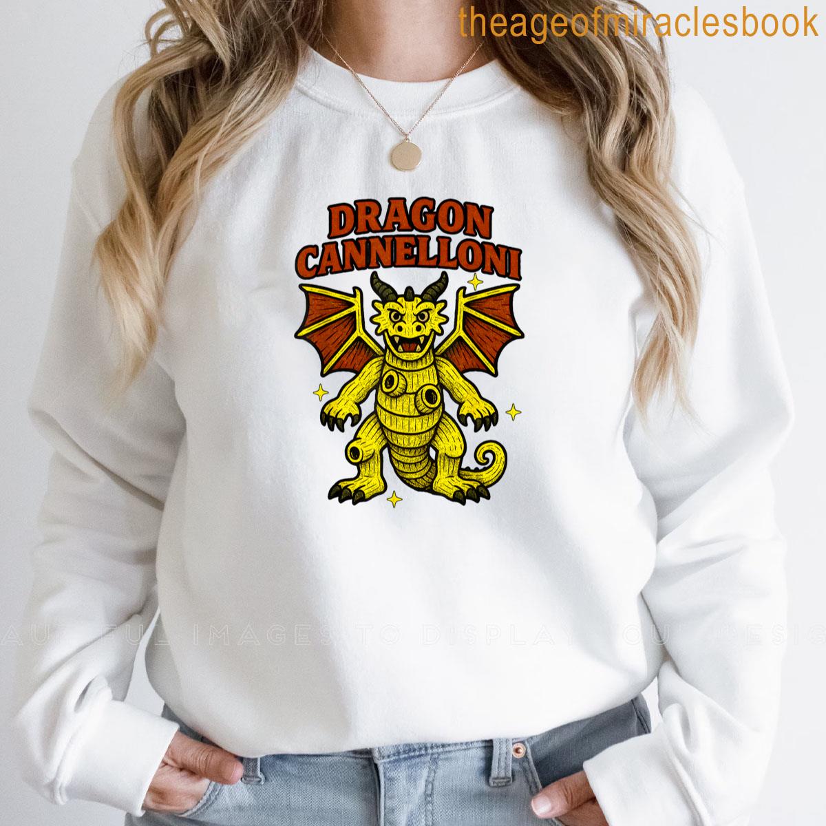 Dragon Cannelloni - Funny Italian Brainrot Pasta Kids Meme T-shirt
