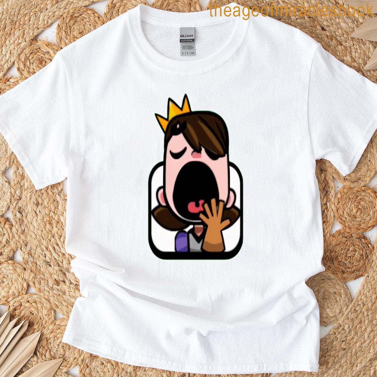Princess Yawn Emote Clash Royale Oversized T-shirt