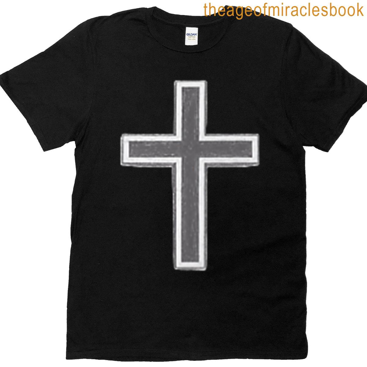 Distressed Angel Wings Barbed Wire Rock Black Line Art T-shirt