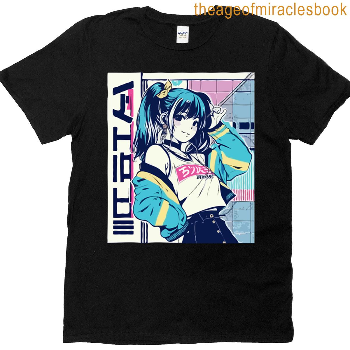 Retro Anime Girl Street Style T-shirt