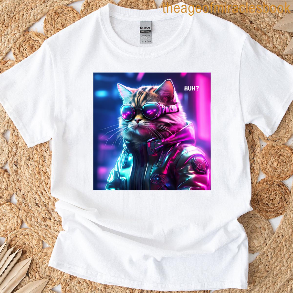 Huh Cat Chonky Ben Meme T-shirt