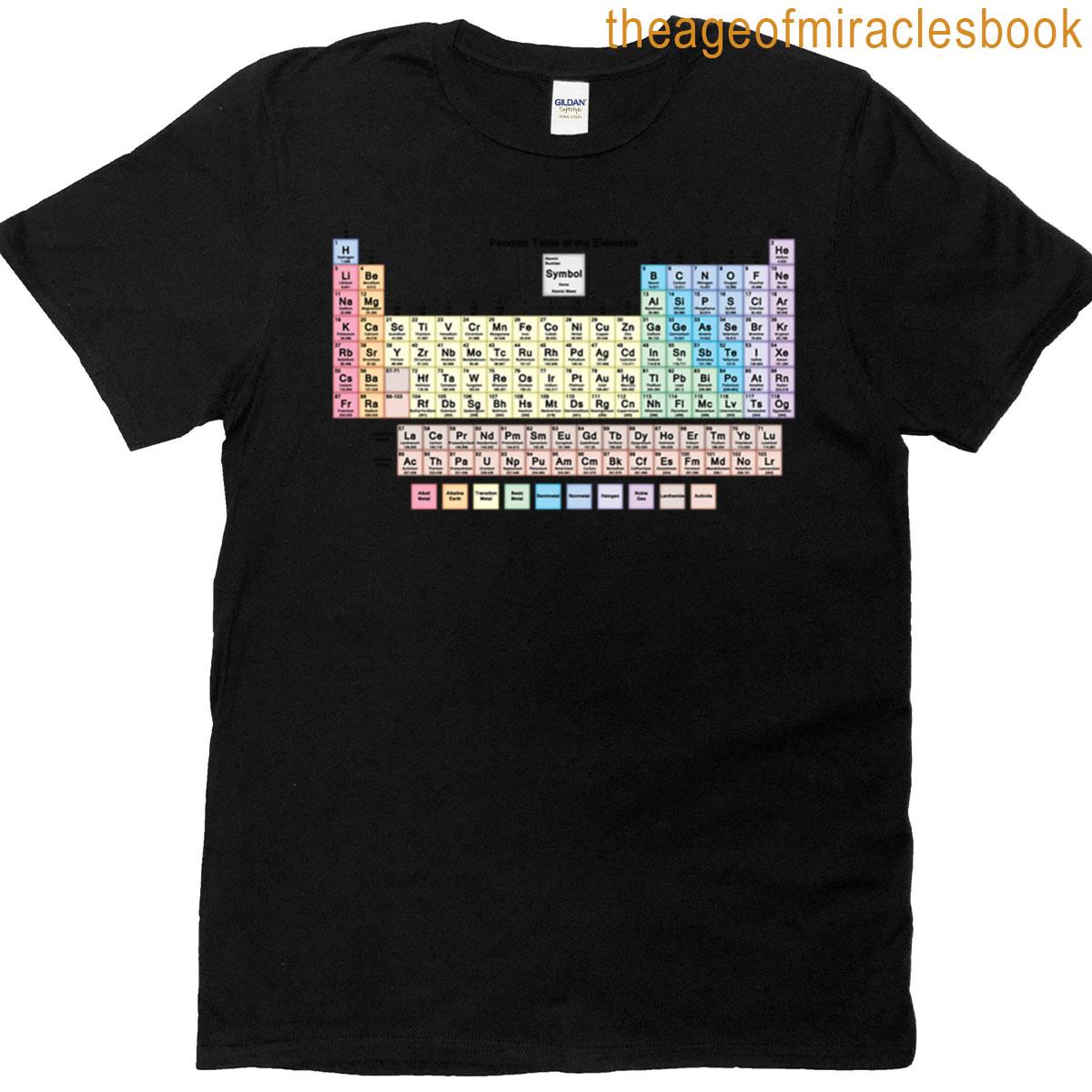 Periodic Table With All 118 Element Names T-shirt