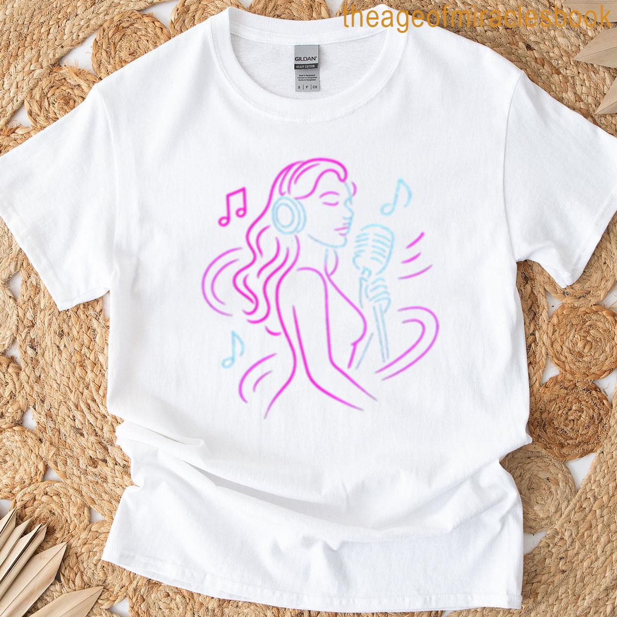 Neon Diva Sexy Musical Silhouette T-shirt