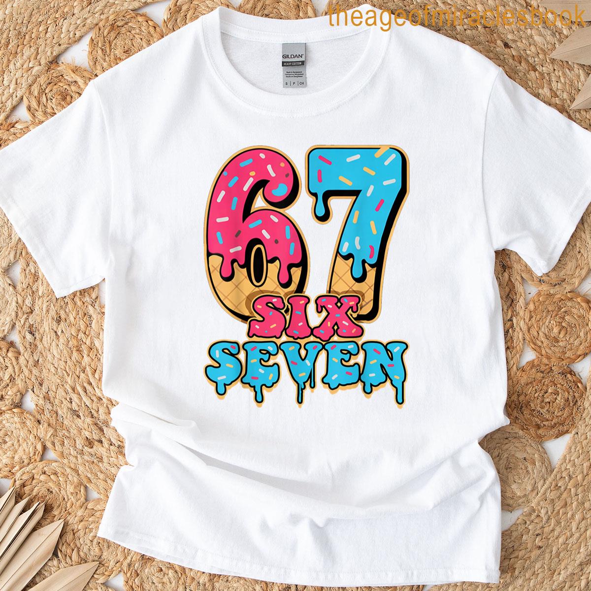 Baseball Drip Number 67 Player Or 67th Birthday T-shirt