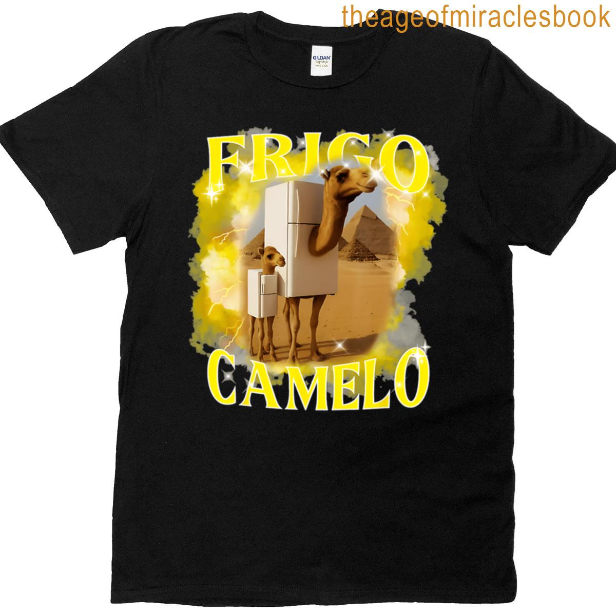 Brainrot Frigo Camelo Surreal Camel Refrigerator Desert Meme T-shirt