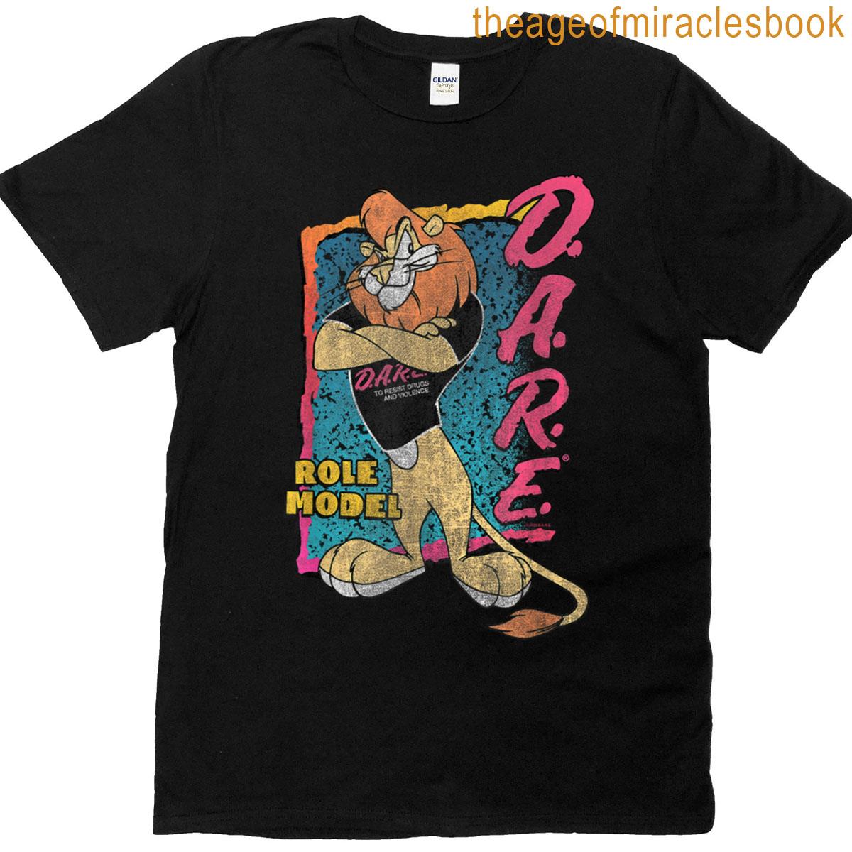 Dare Program 90s Style Daren The Lion Role Model Psa T-shirt