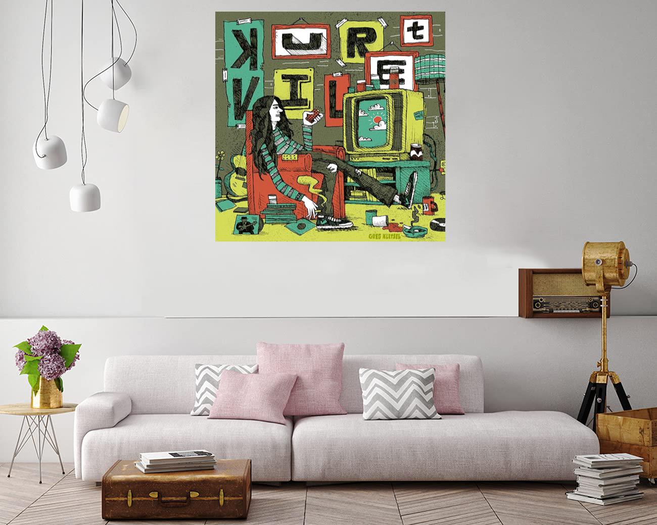 Kurt Vile Mark Sticker Canvas Print Canvas, Poster