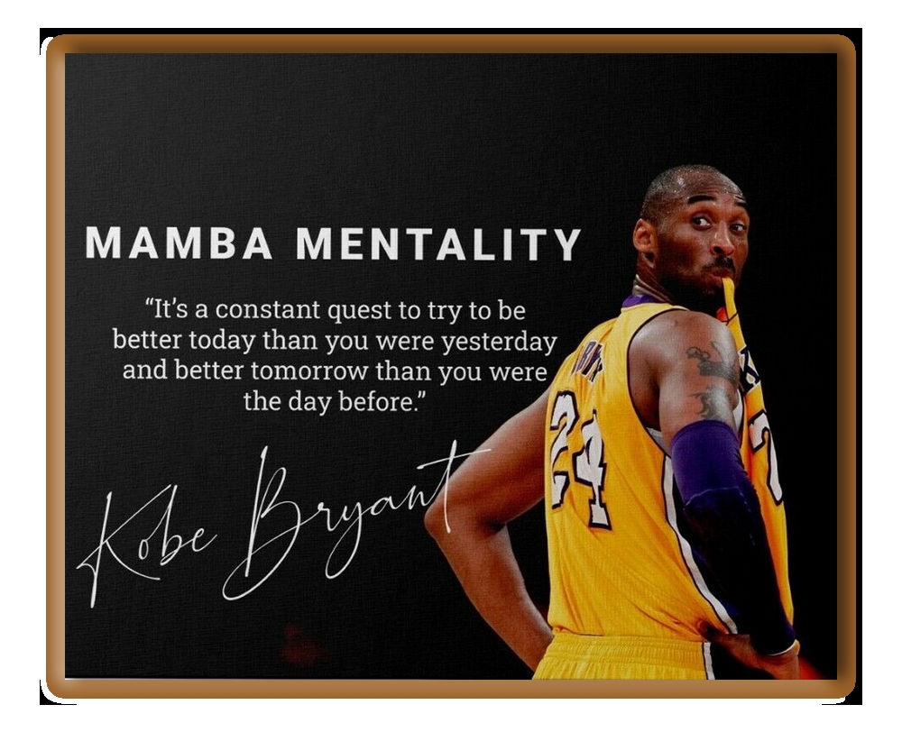 Mamba Mentality Canvas Wall Art Canvas, Poster